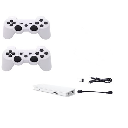 Consola de jocuri cu stick, wireless, 4K, Ultra HD, 2 controllere ...