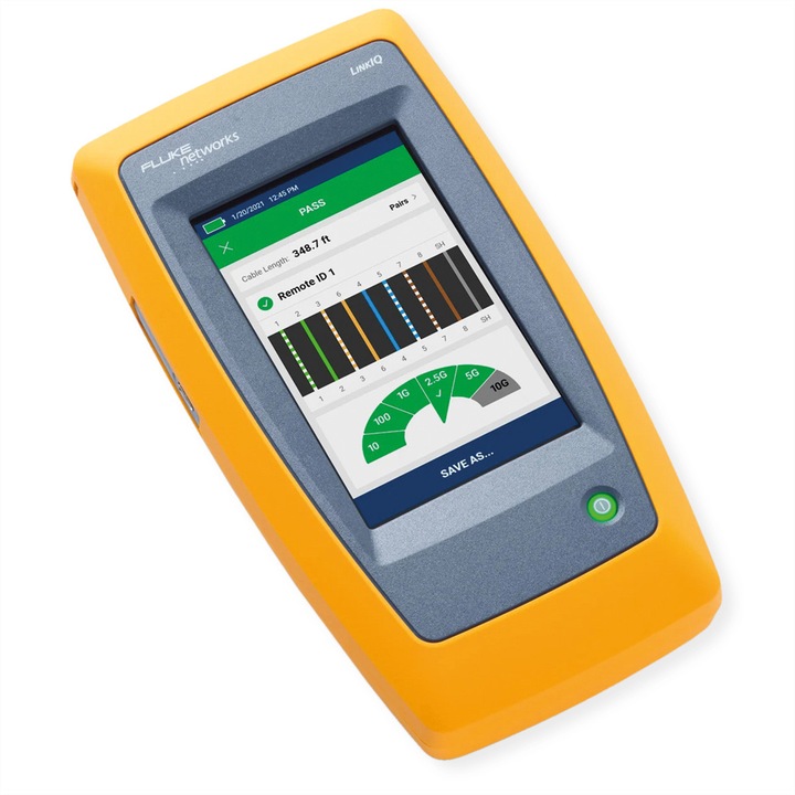 Tester cabluri si retea Fluke LinkIQ, set avansat, masurare pana la 10 ...