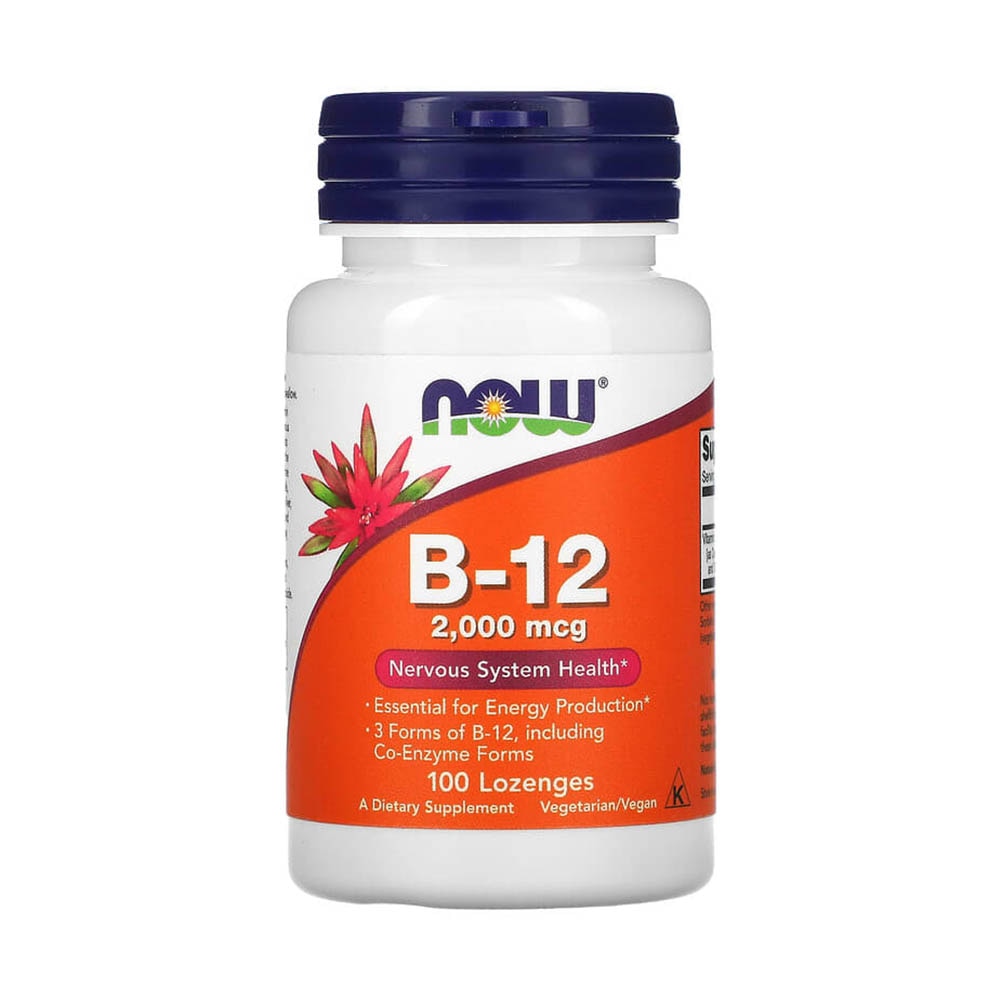 Vitamin B-12, 2000 mcg, NOW Foods, 100 drajeuri - eMAG.ro
