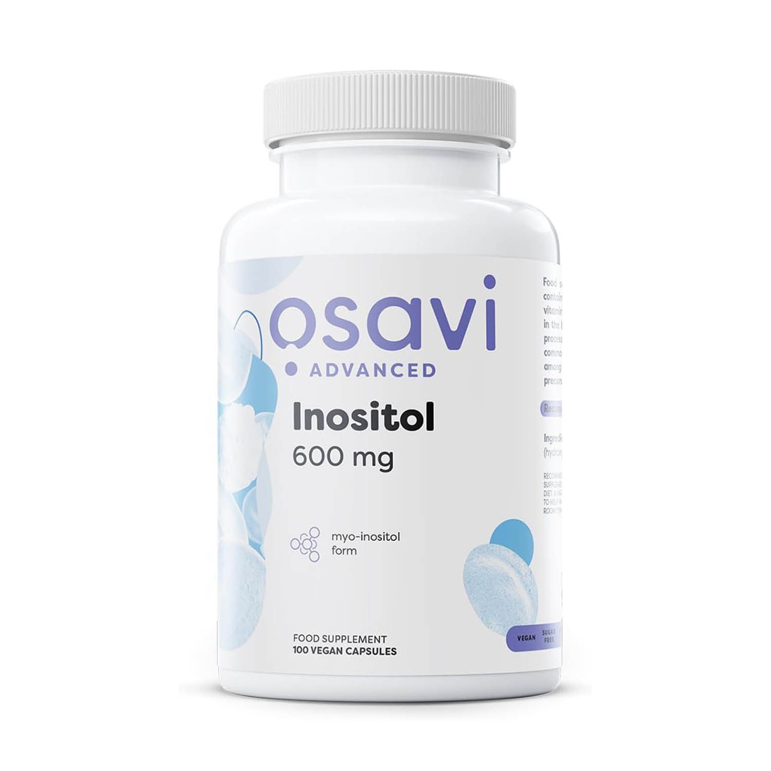 Inositol (Myo-Inositol), 600 mg, Osavi, 100 capsule - eMAG.ro