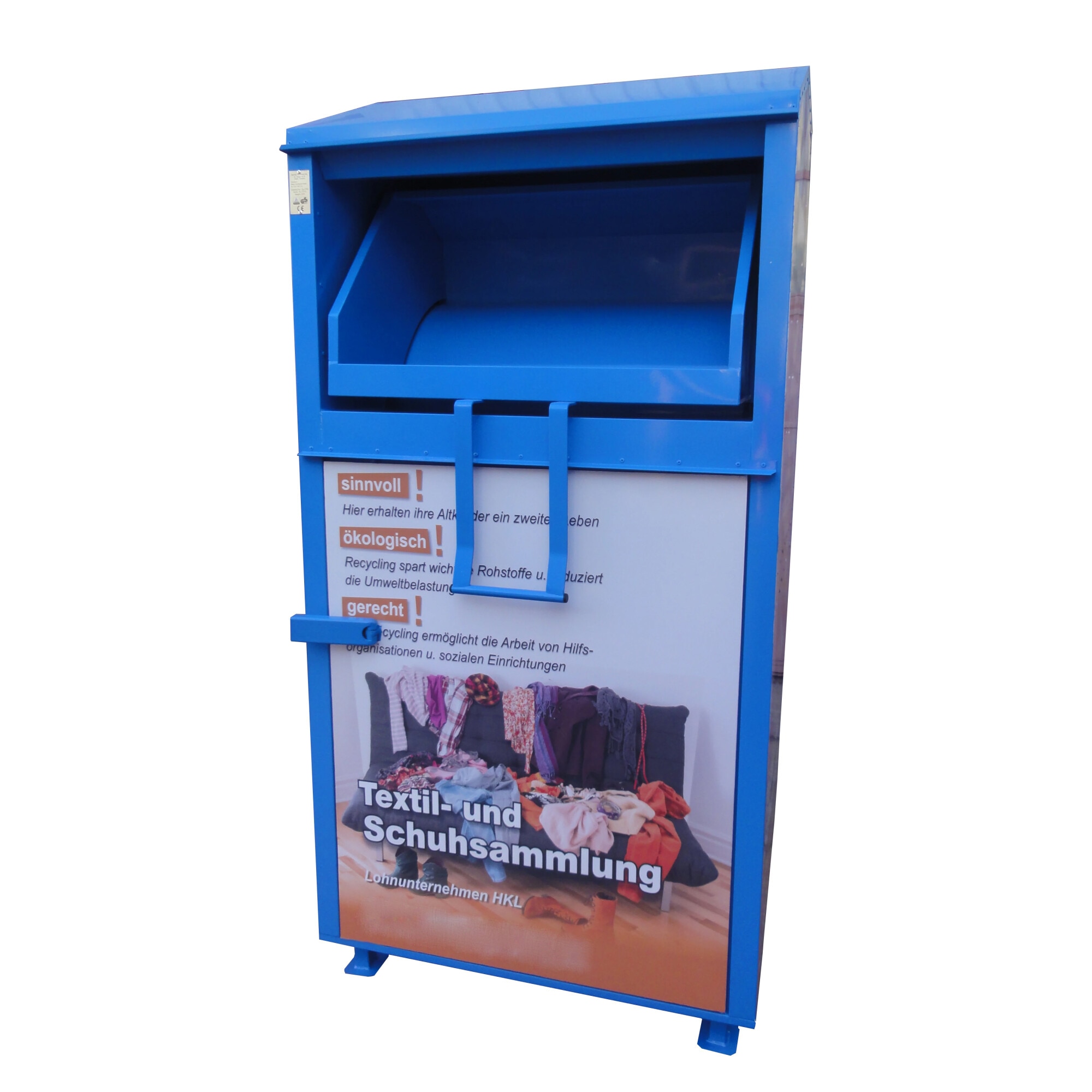 Container colectare imbracaminte si haine vechi pentru reciclarea ...