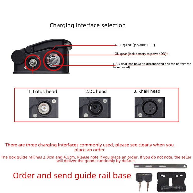 Elektromos kerékpár akkumulátor doboz, 36V/48V, Sea Hawk, Silver Fish ...