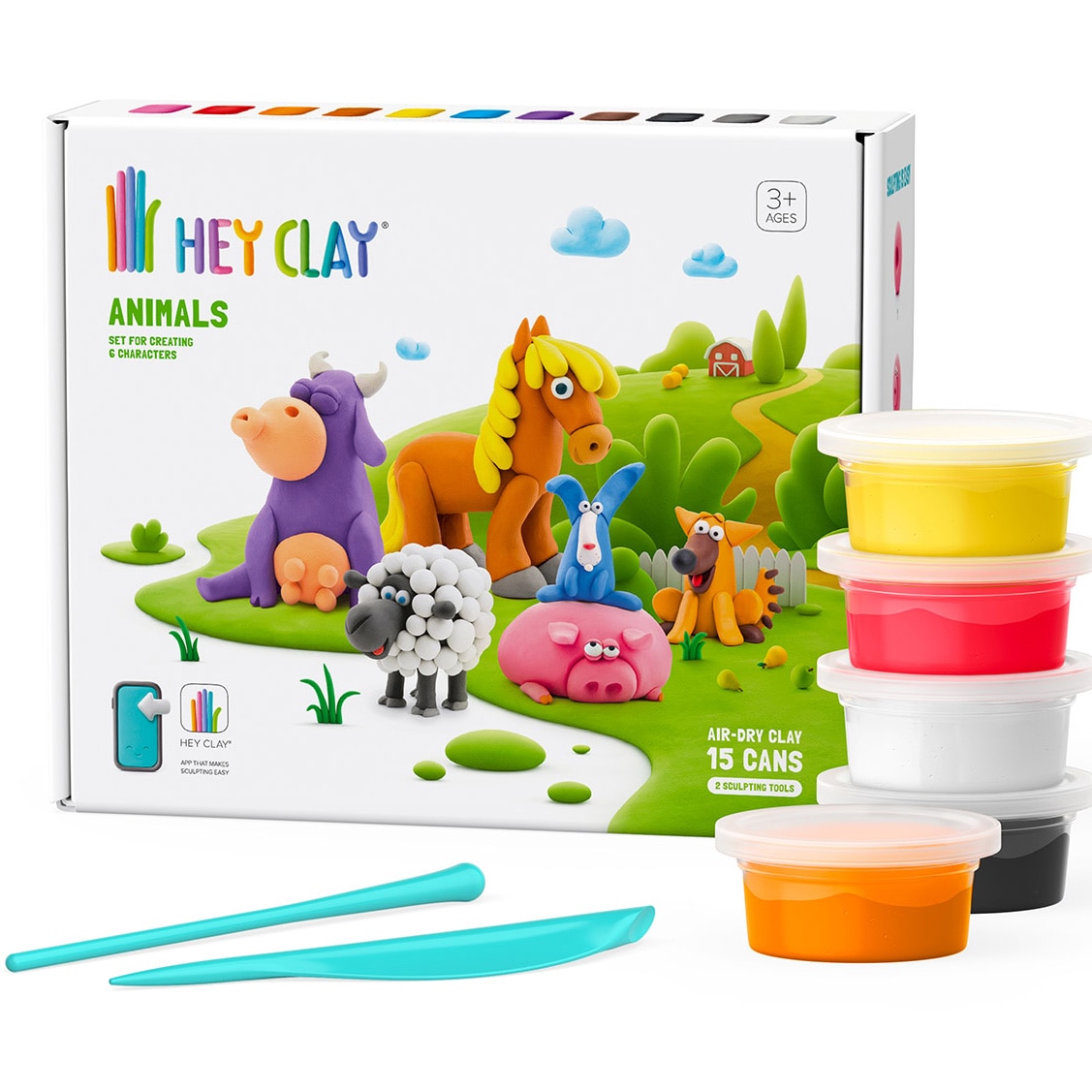 Set Hey Clay - Animals, 15 cutii - eMAG.ro