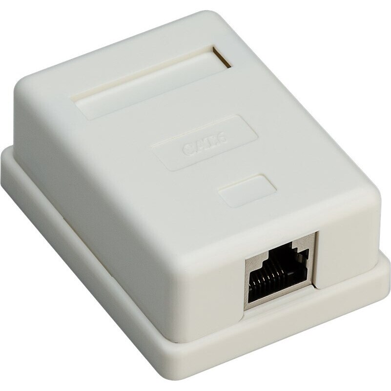 Priza modulara RJ45 1 port, CAT 6, STP, alb - eMAG.ro