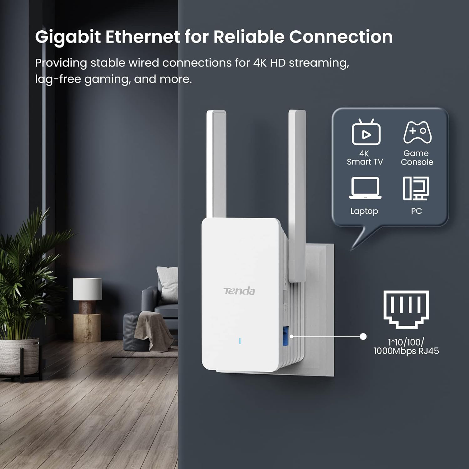 Tenda WiFi Extender jelerősítő, A23 Dual Band WiFi Extender Signal ...