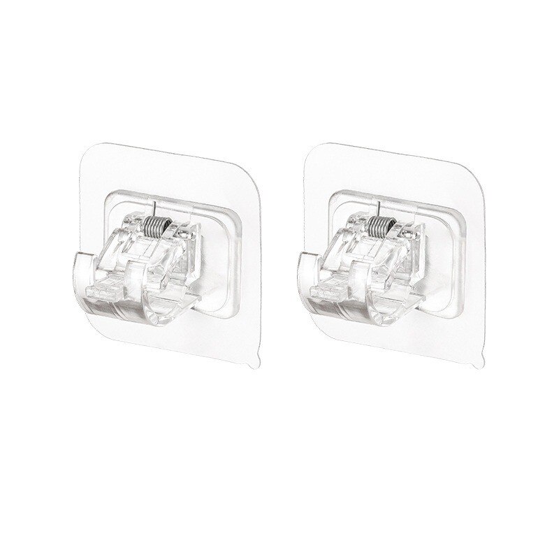 Set 2 Carlige Adezive Transparente, Leski, Rezistente la Apa, 5 kg ...