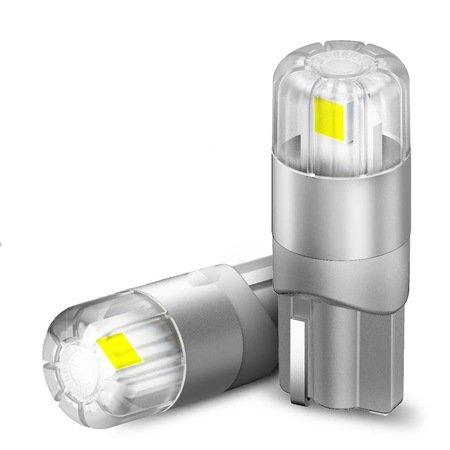 Set 2 becuri led auto T10 W5W 12V CANBUS lumina alba 6500K, pentru ...