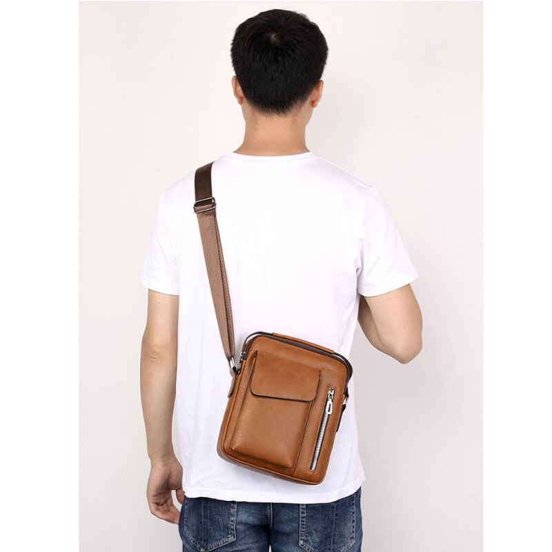 Geanta barbati, MzcrJosv®, Curea de umar reglabila, Capacitate mare ...