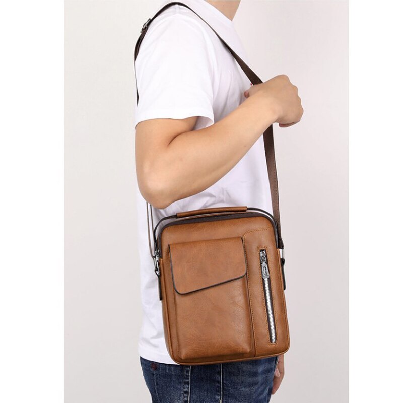 Geanta barbati, MzcrJosv®, Curea de umar reglabila, Capacitate mare ...