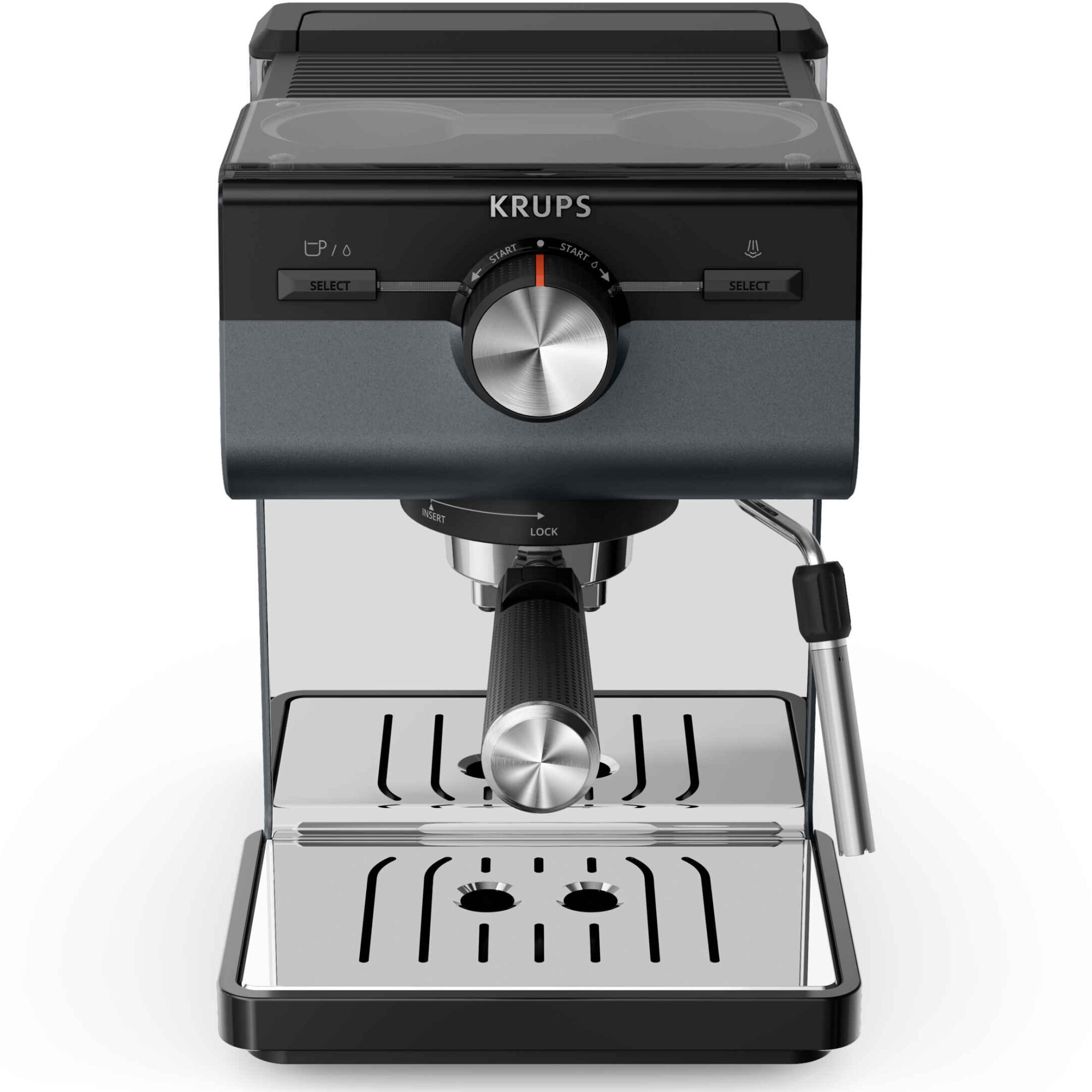 Espressor manual Krups Authentic+ C80 XP384G10, 15 bari, rezervor apa ...