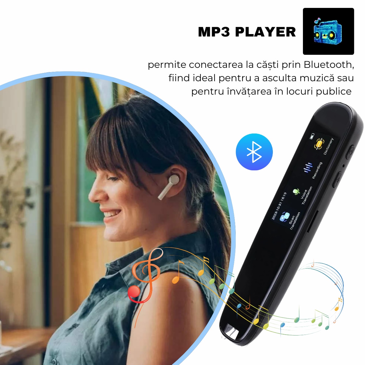 Traducator Inteligent Multifunctional, Wi-Fi, Bluetooth, Traducere ...
