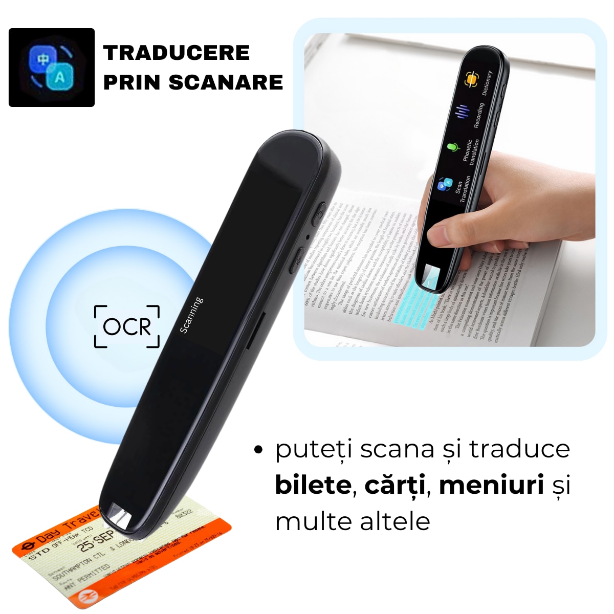 Traducator Inteligent Multifunctional, Wi-Fi, Bluetooth, Traducere ...