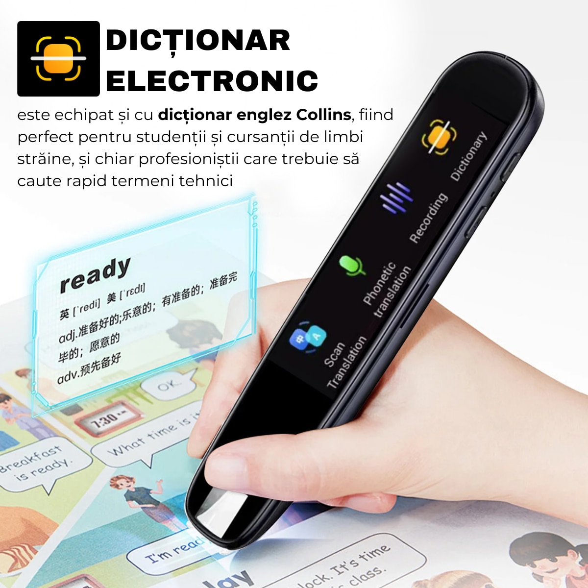 Traducator Inteligent Multifunctional, Wi-Fi, Bluetooth, Traducere ...