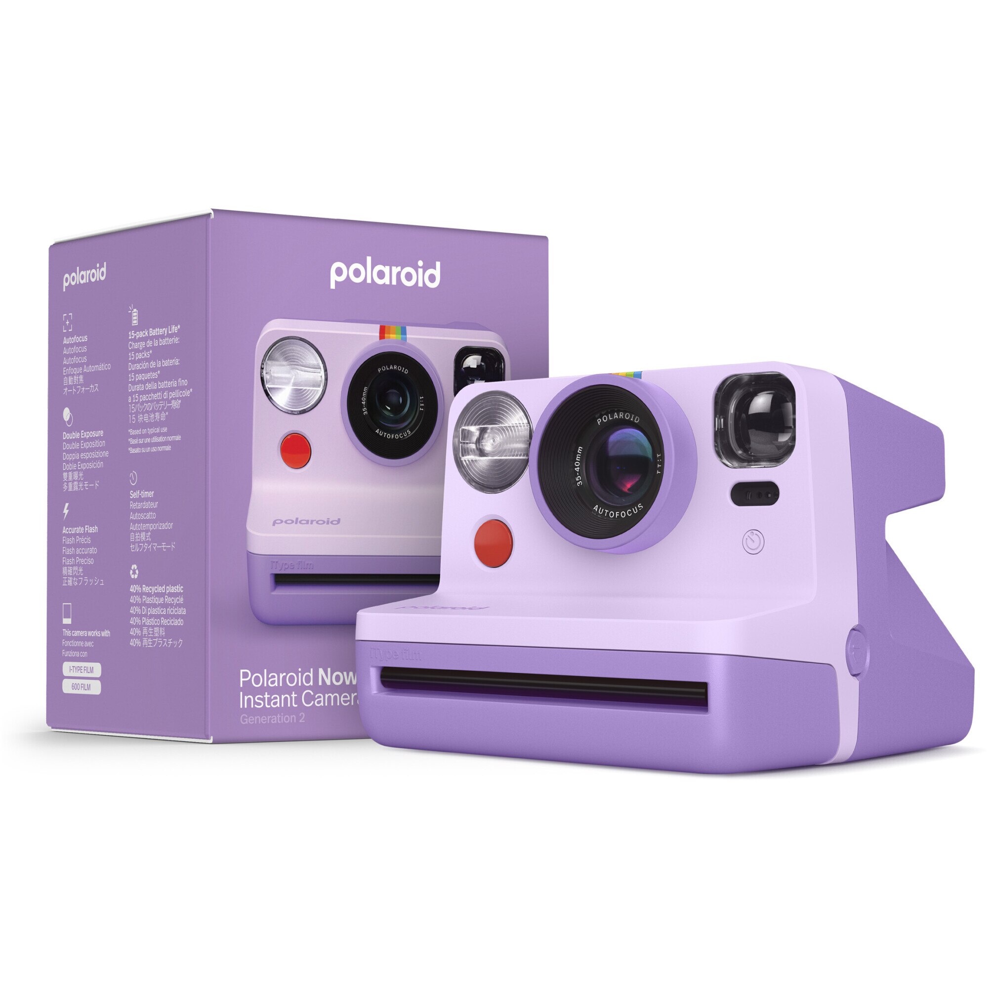 Camera Foto Instant Polaroid Now Gen 2, Purple - eMAG.ro