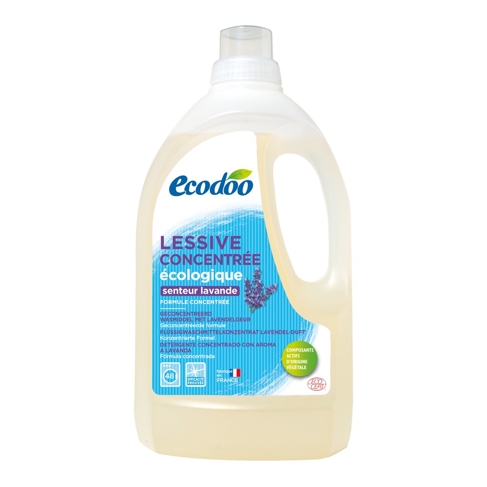 Detergent bio rufe cu parfum de lavanda, Ecodoo, 1500ml - eMAG.ro