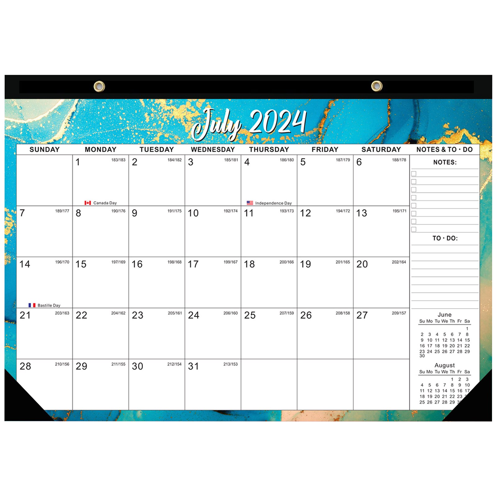 Naptár 2024. július-2025. december, 43x30,5 cm, többszínű - eMAG.hu