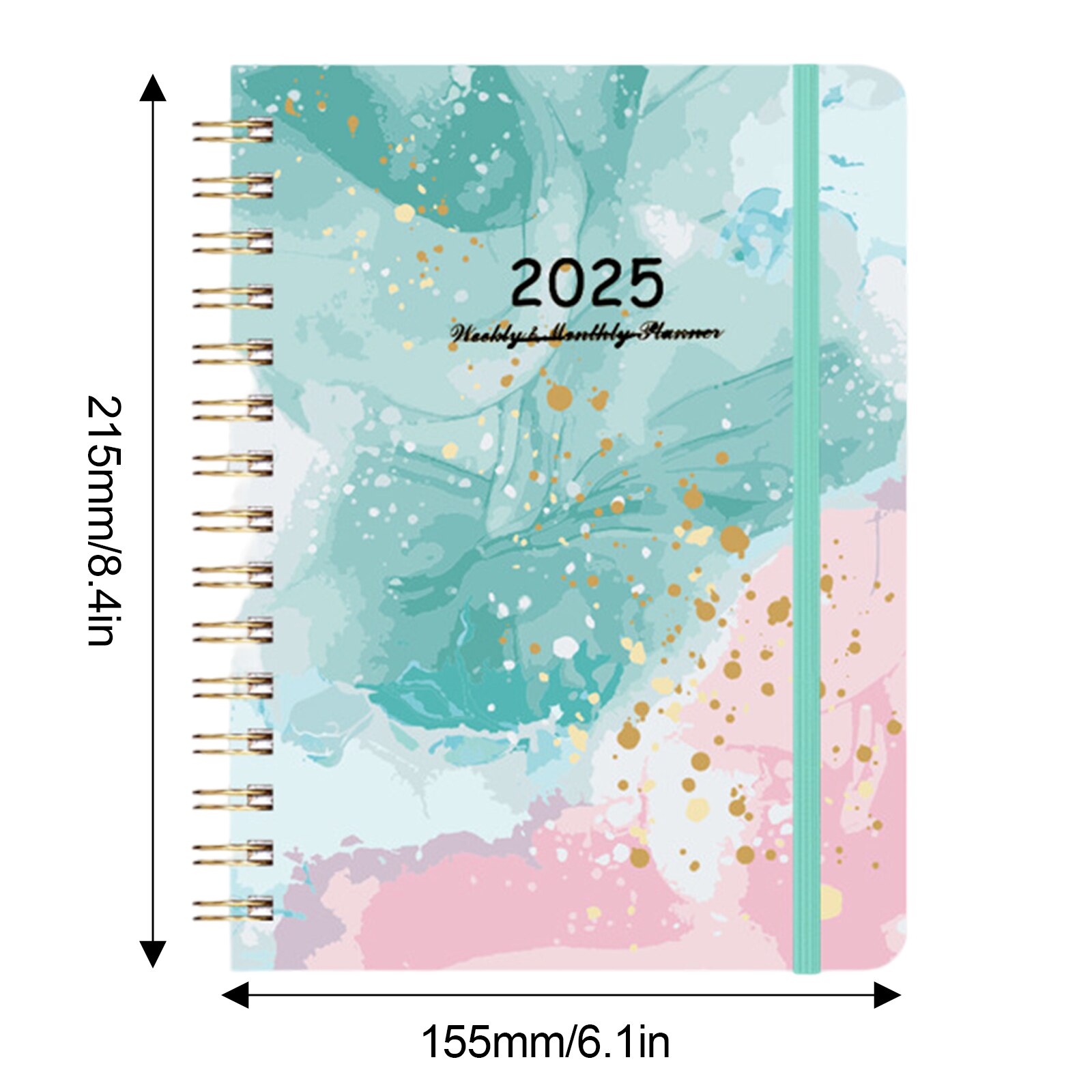 Agenda multicolor, Cozevdnt, planificator lunar si zilnic 2025 ...