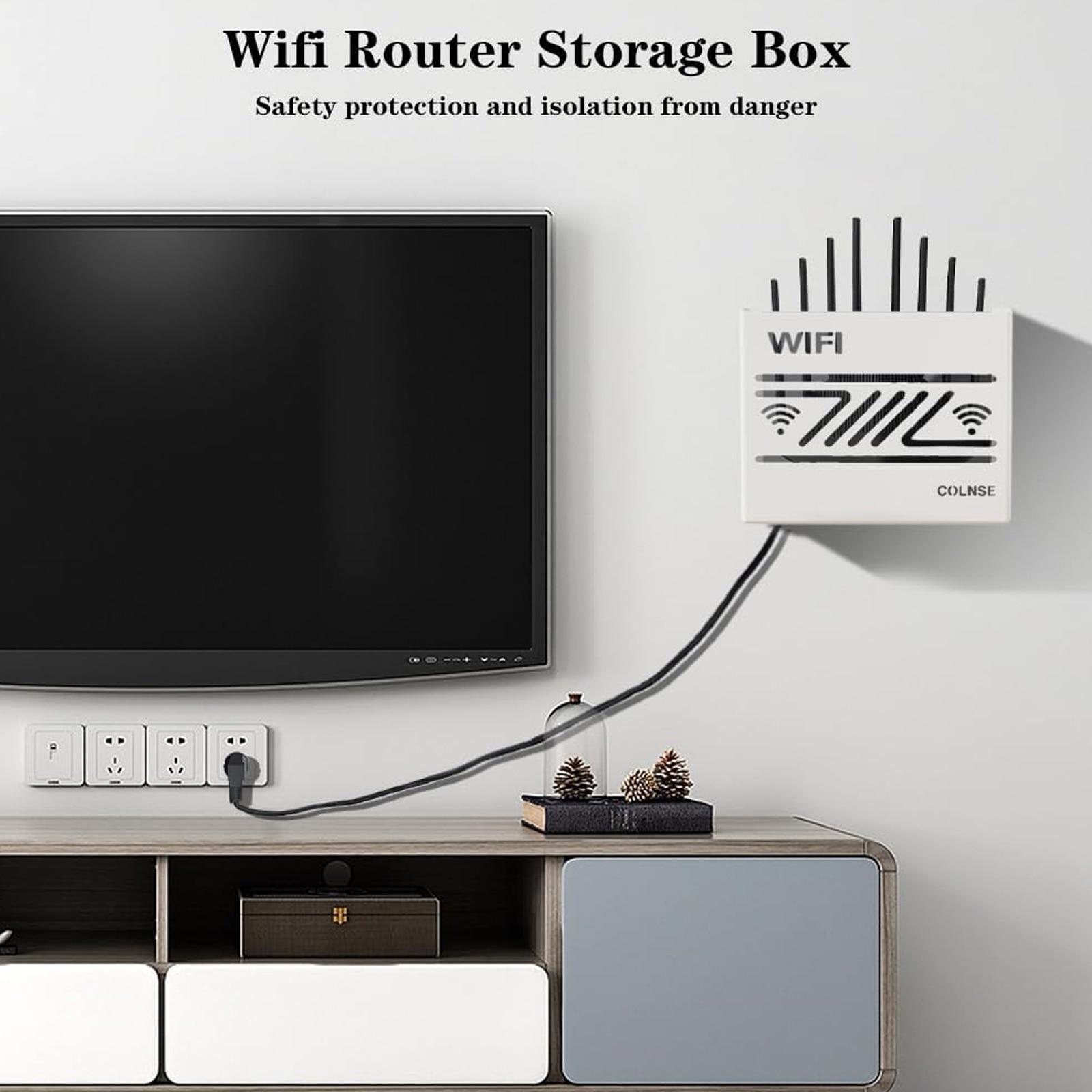 Raft Suport Router Wireless, SINBINTA, Rezistent la praf si murdarie ...