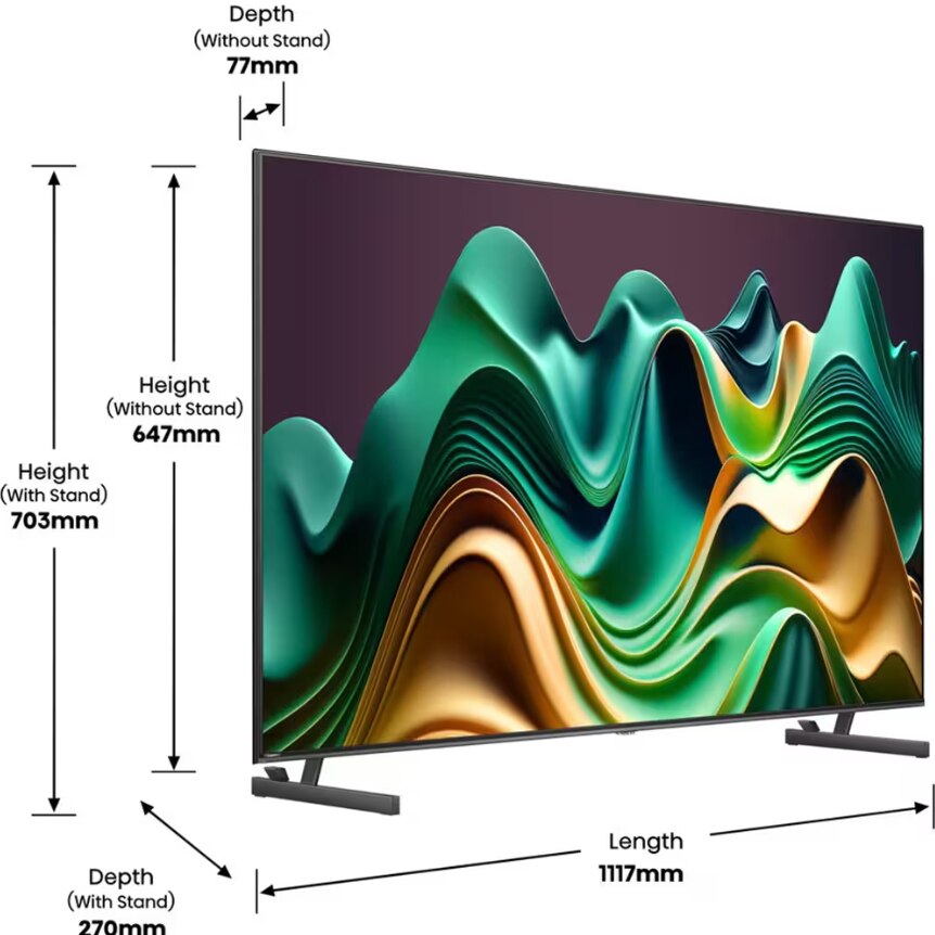 Televizor Mini-LED ULED Hisense 127 cm 50" 50U6NQ, Ultra HD 4K, Smart ...