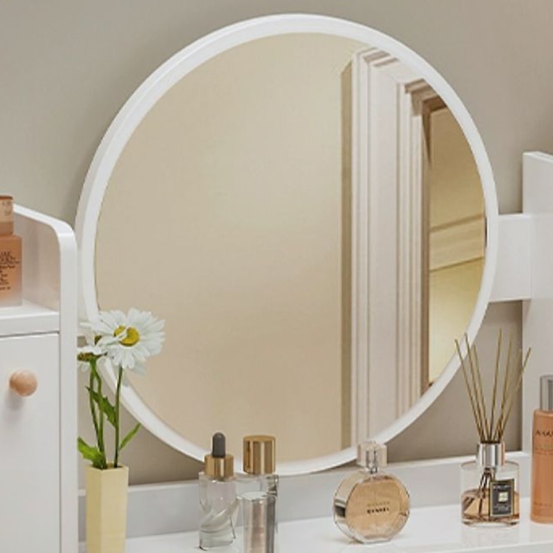 Masa de toaleta cu oglinda cu sertare alb make-up glamour scandinav 100 ...