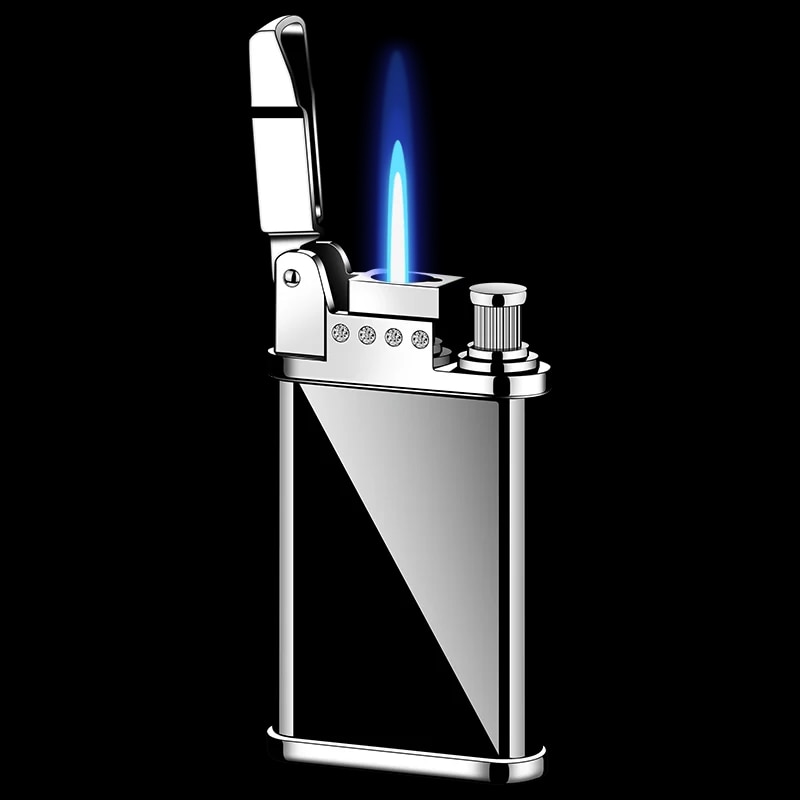 Bricheta Metalica Cu Gaz, Cu Capac, Antivant, Reincarcabila, 6, 5 X 1 X ...