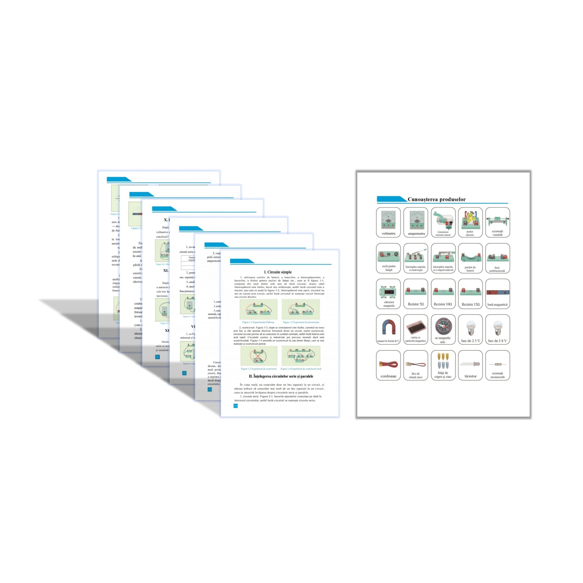 Set de invatare circuit electric, kit stiintific pentru copii ...