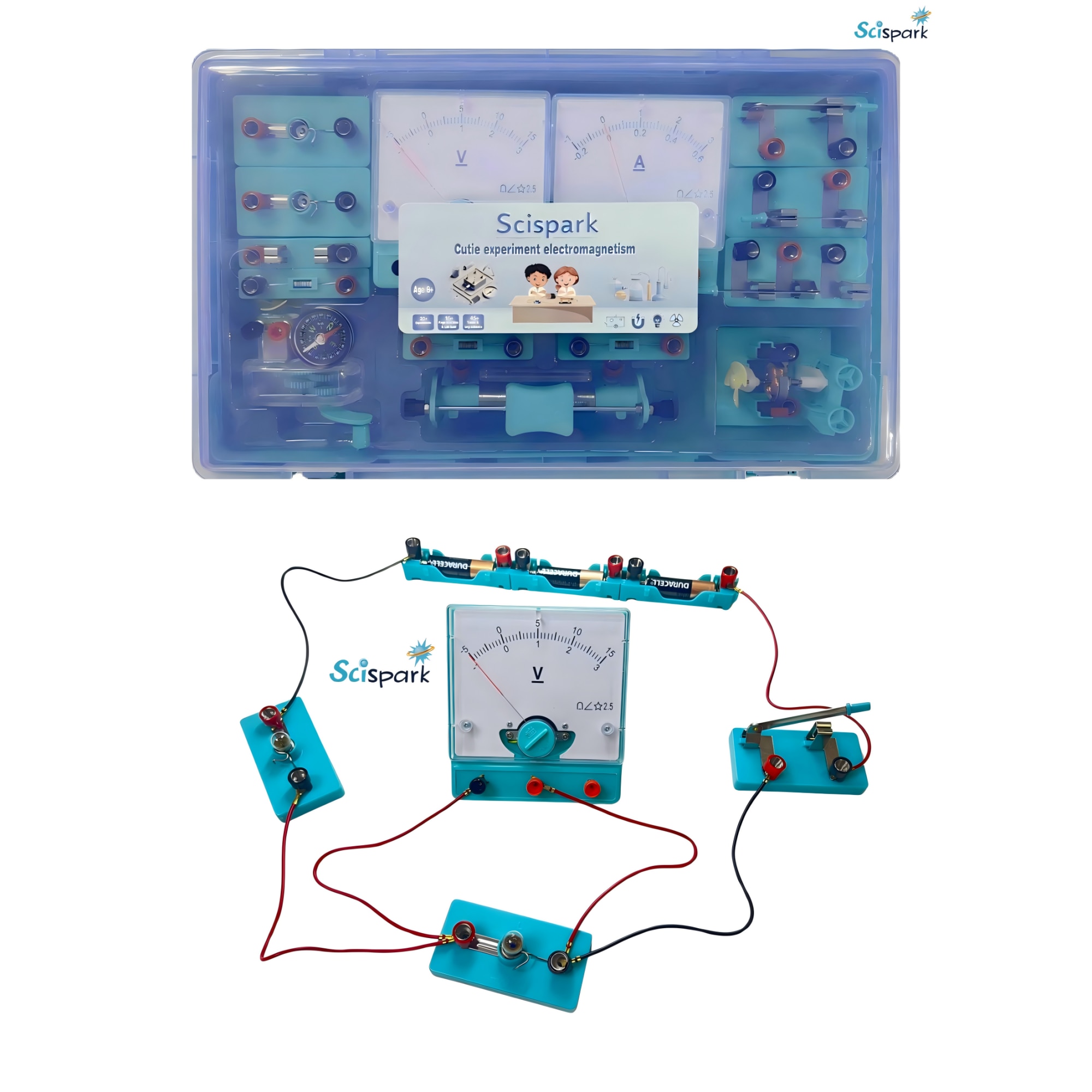 Set de invatare circuit electric, kit stiintific pentru copii ...