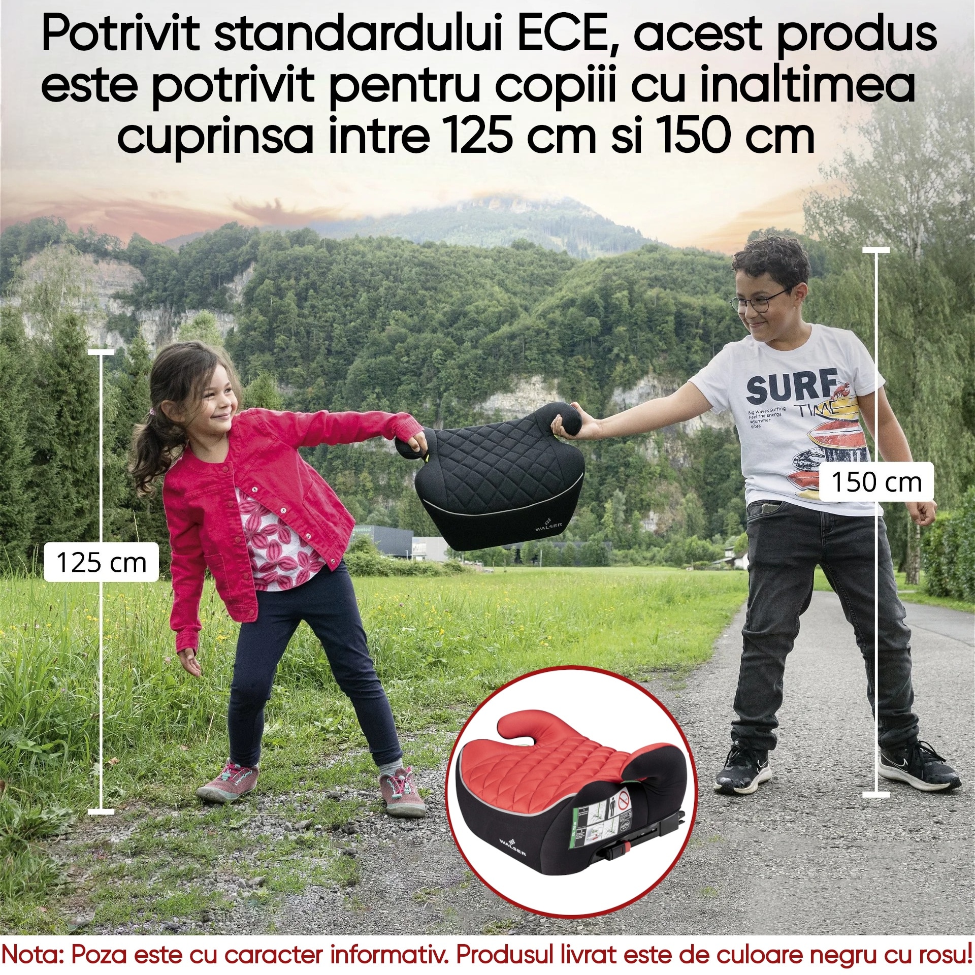 Inaltator auto pentru copii Andy cu ISOFIX Premium, Walser, Testat si ...