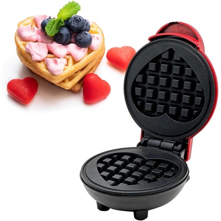 Mini aparat de vafe, foaie de copt pentru vafe antiaderente de 4" aprox ...