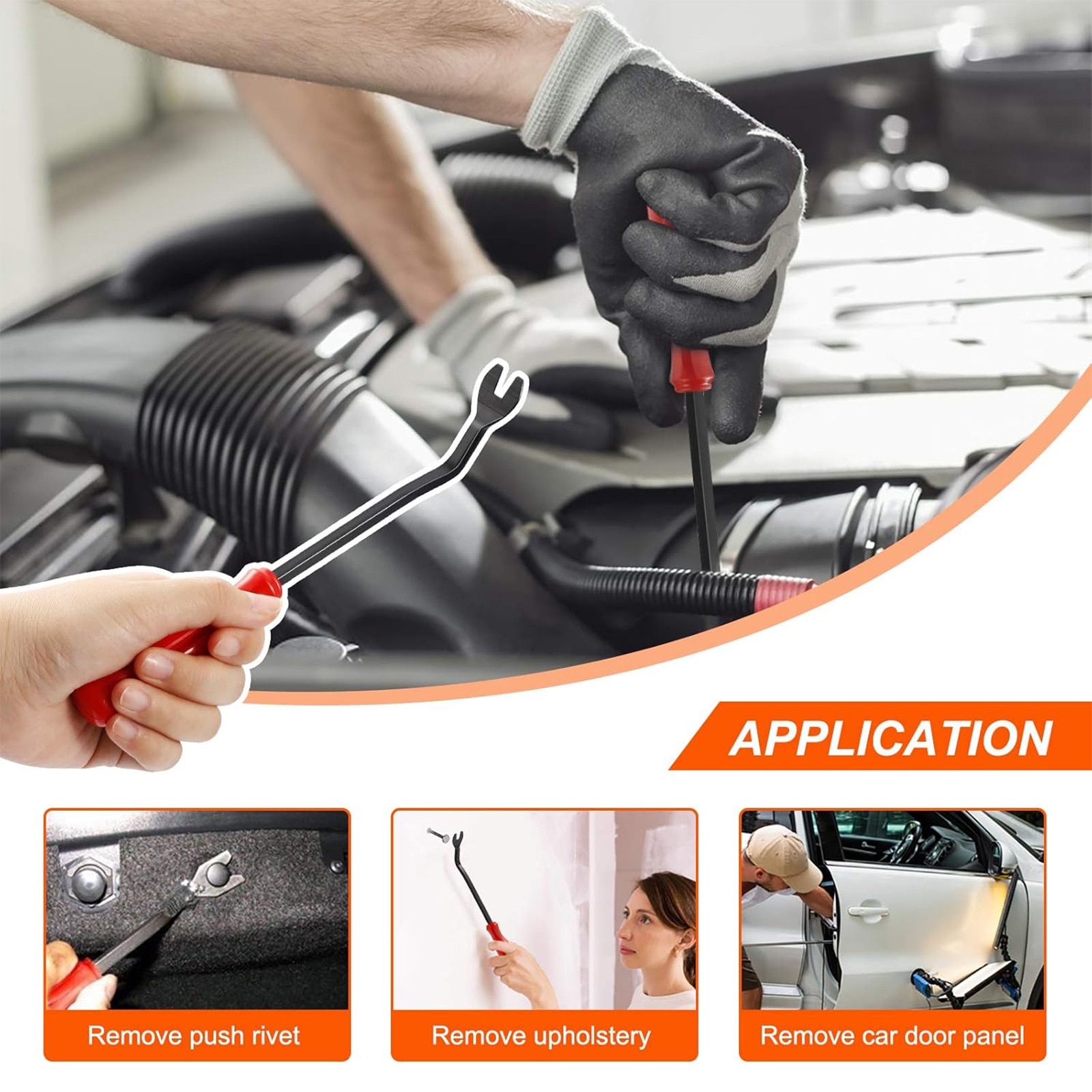 Set 105 piese cleme clipsuri reconditionare auto, Axroad Mall, 6 ...