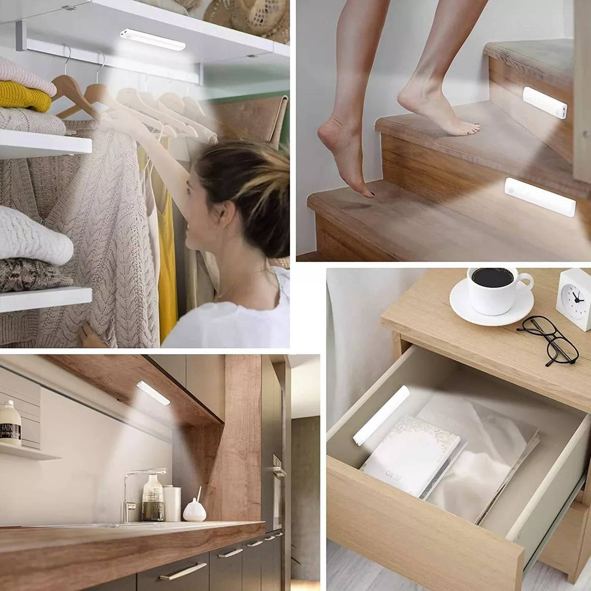 Set 3 Lampa LED cu Senzor de lumina si miscare, BYLIFITY, G5455 ...