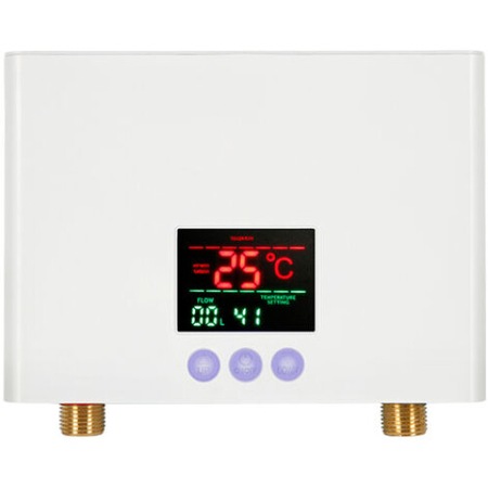 Incalzitor de apa electric instant, 3000W, alb, cu control de ...