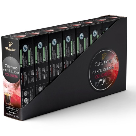 Set 8 x Capsule Tchibo Cafissimo Caffe Crema Colombia, 80 Capsule, 640 ...