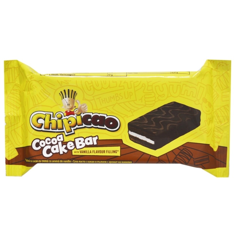 Prajitura Chipicao Cake Bar Cacao, cutie, 12 buc x 64 grame - eMAG.ro