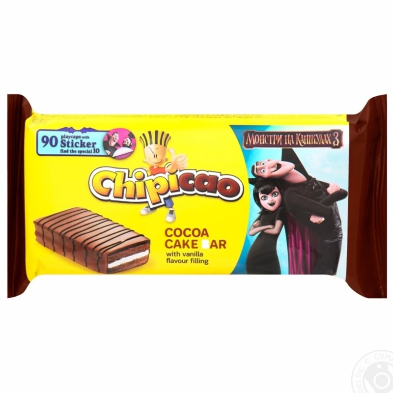 Prajitura Chipicao Cake Bar Cacao, cutie, 12 buc x 64 grame - eMAG.ro