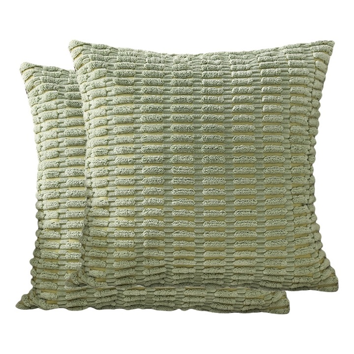 Fata de perna manuala, plus scurt de inalta calitate, 45x45cm, verde 2 ...