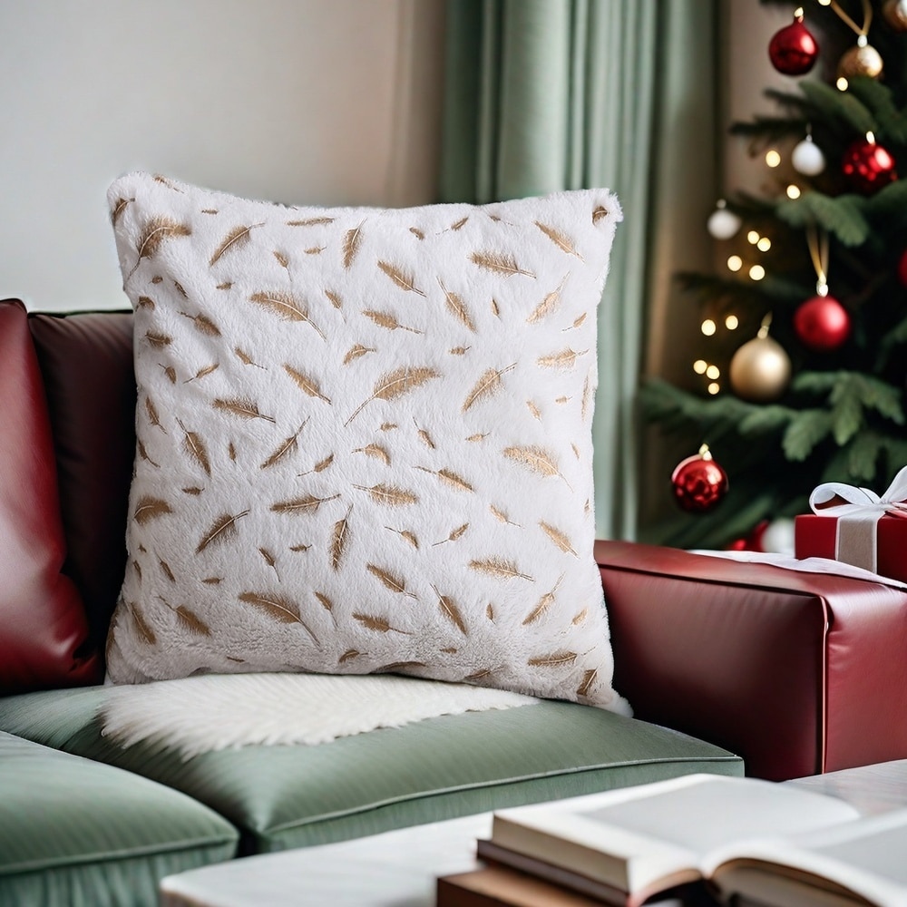 Fata de perna manuala, plus scurt de inalta calitate, 45x45cm, alb ...