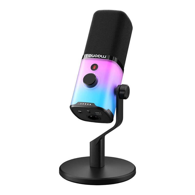 Microfon gaming, Maono PD100X RGB negru - eMAG.ro