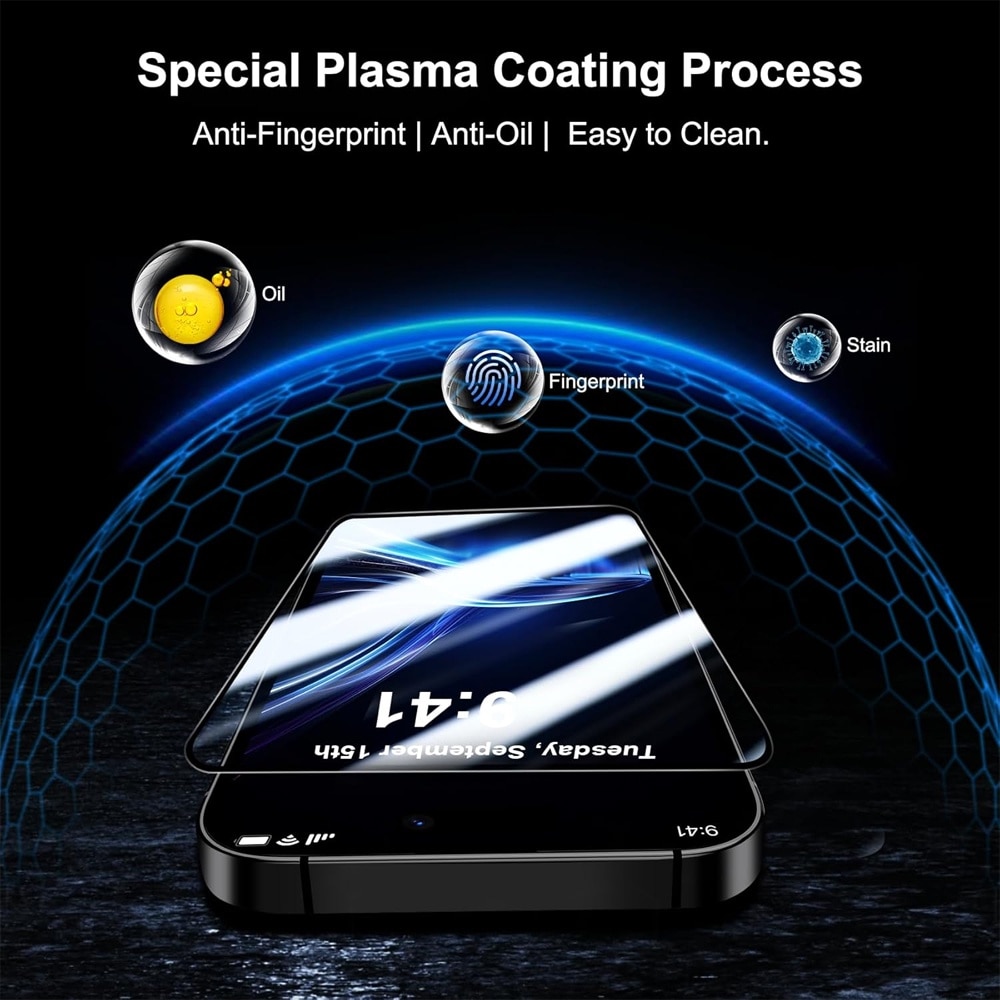 Folie Sticla Premium Anti-reflexiva 5D pentru Apple iPhone 16, OPTIM ...