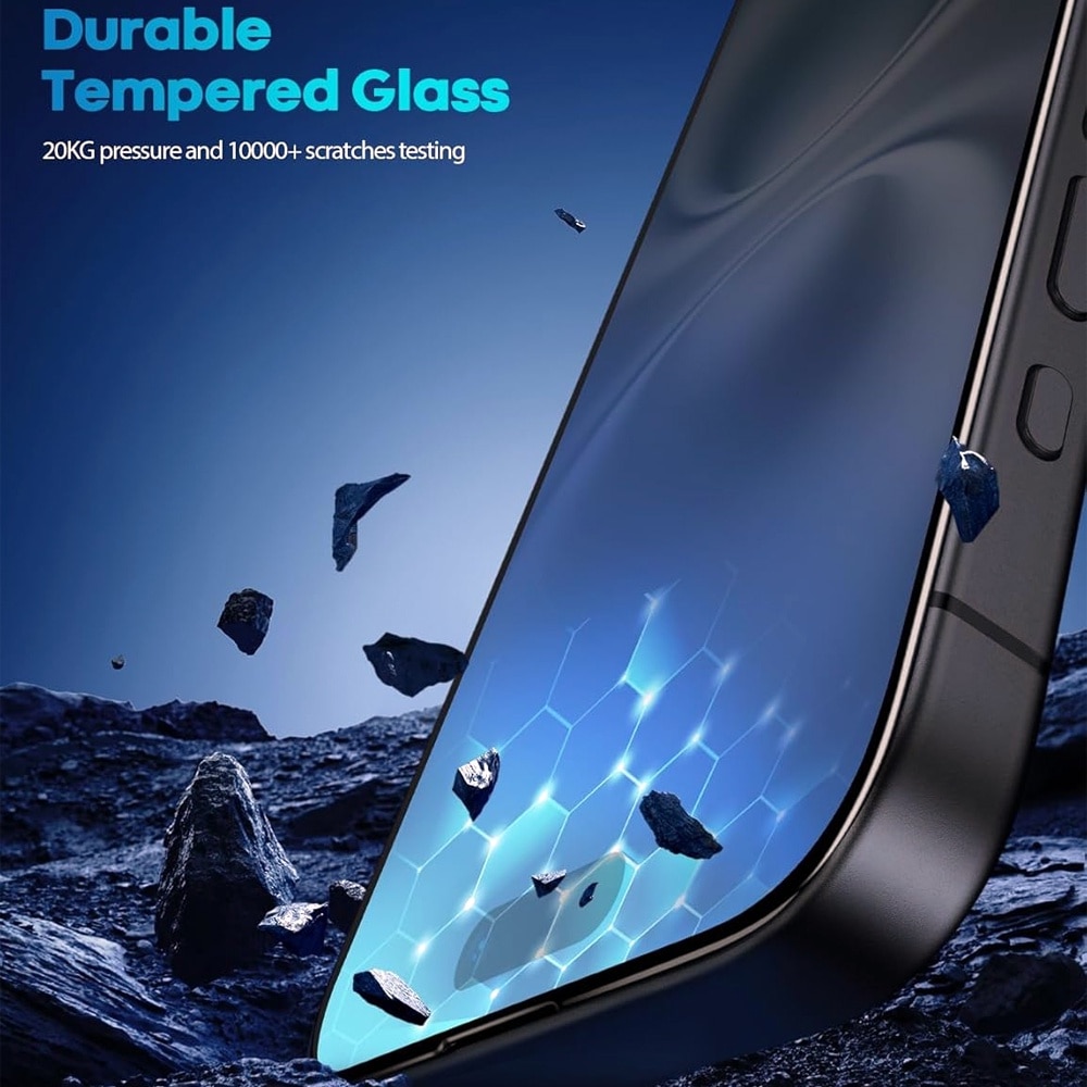 Folie Sticla Premium Anti-reflexiva 5D pentru Apple iPhone 16, OPTIM ...