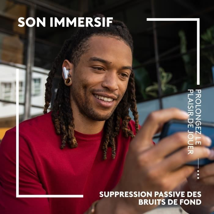 Casti Wireless Logitech, True Wireless FITS, LIGHTFORM, Alb - eMAG.ro