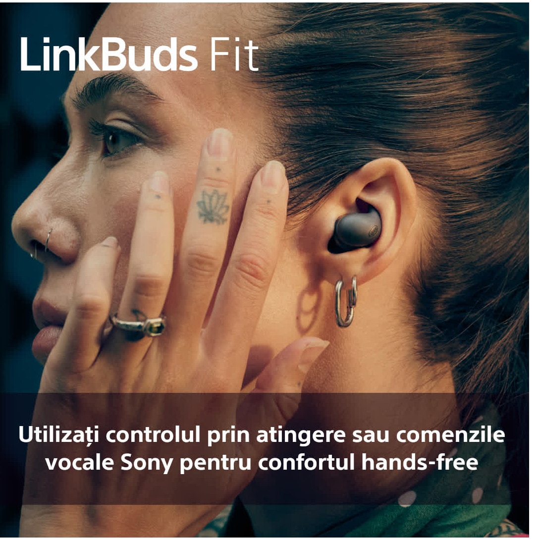 Casti In-Ear Sony LinkBuds Fit WF-LS910NB, True Wireless, Noise ...