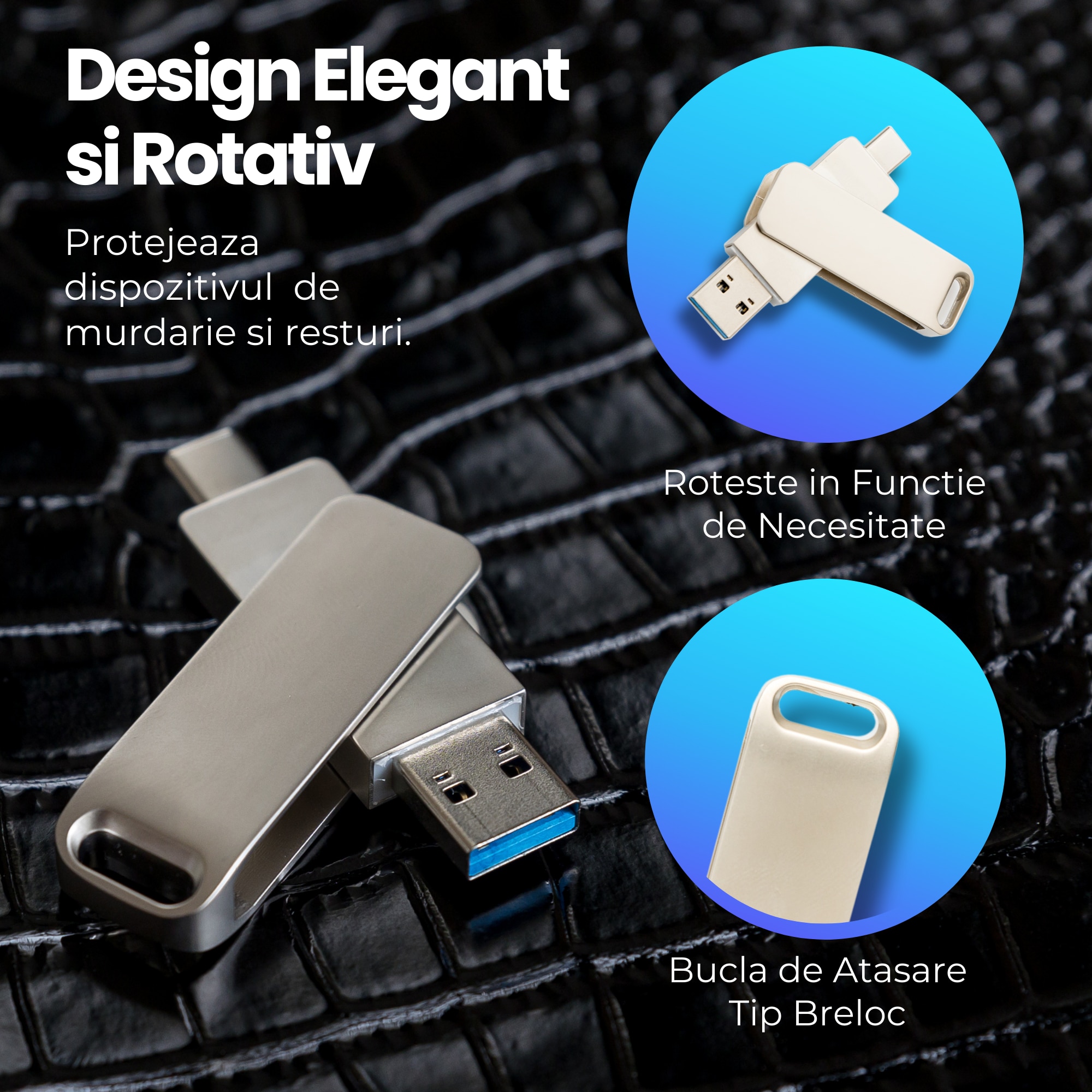 Memorie USB Dual Drive pentru Smartphone-uri, Tablete si Calculatoare ...