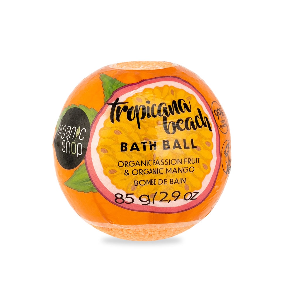 Bila de baie efervescenta Organic Shop Tropicana Beach Passion Fruit ...