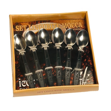 Set 6 lingurite pentru cafea Roza Icos - eMAG.ro