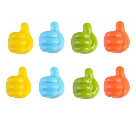 Set 10 clips pentru cabluri, organizatoare colorate, silicon ...