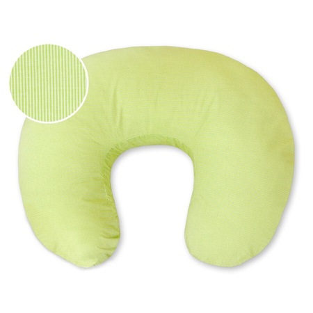 Perna de alaptare Bobono, 60x47cm, material certificat, verde cu dungi ...