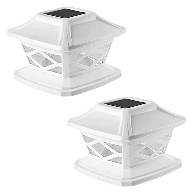Set 2 lampi solare LED, iluminare pentru gradina, alb, decorativ - eMAG.ro
