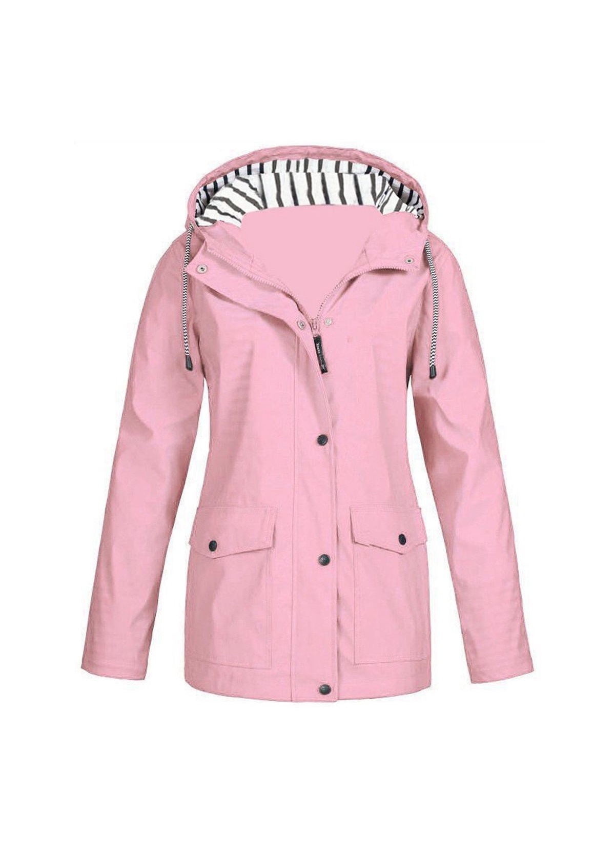 Geaca de ploaie pentru dama, Mmgoqqt, impermeabila, cu gluga, acril ...