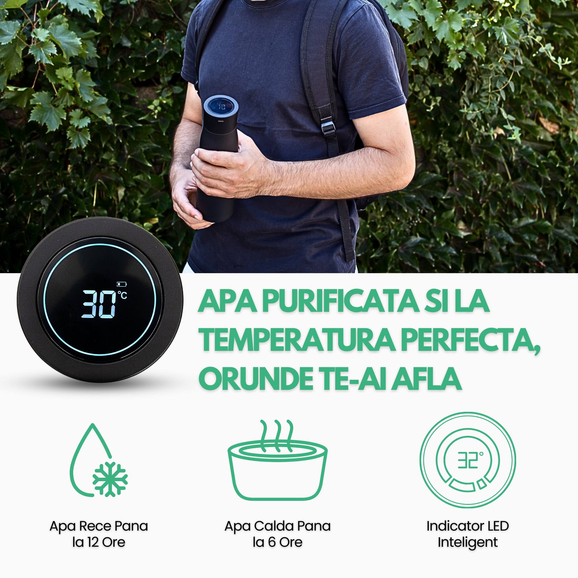 Recipient SMART tip termos, CUMPARATURESCU, capacitate 500 ml, cu ...